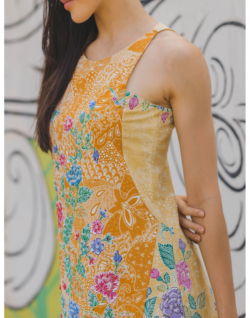 Aria Beaded Batik Dress
