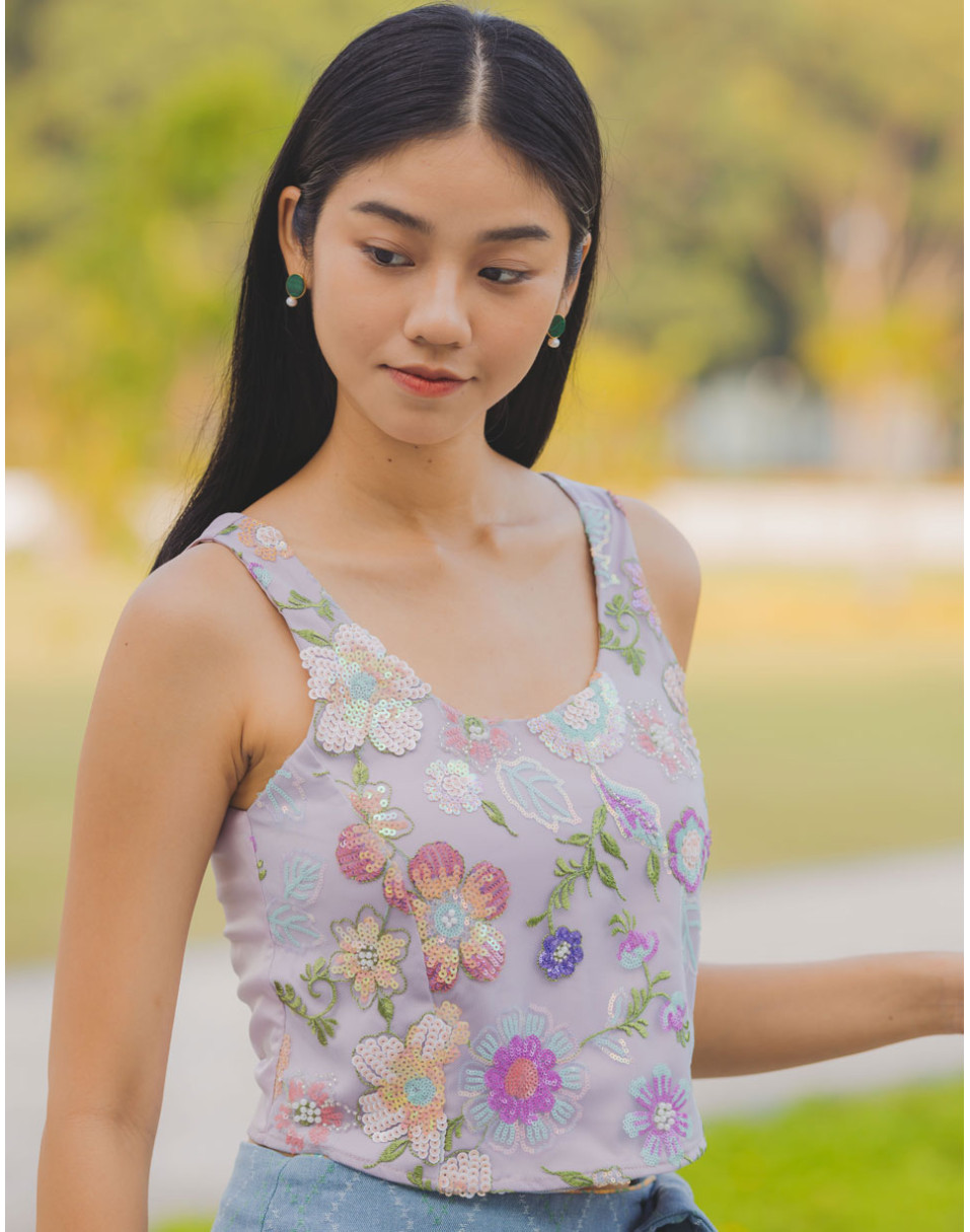 Aanya Sequin Bustier