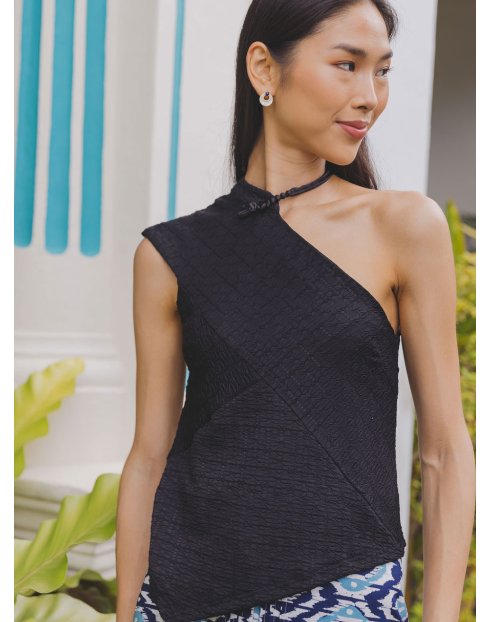 SiTing Asym Cheongsam Tank