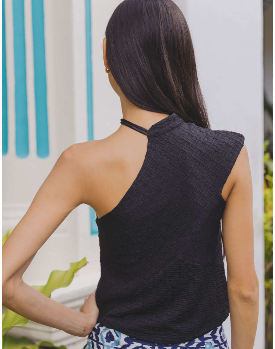 SiTing Asym Cheongsam Tank