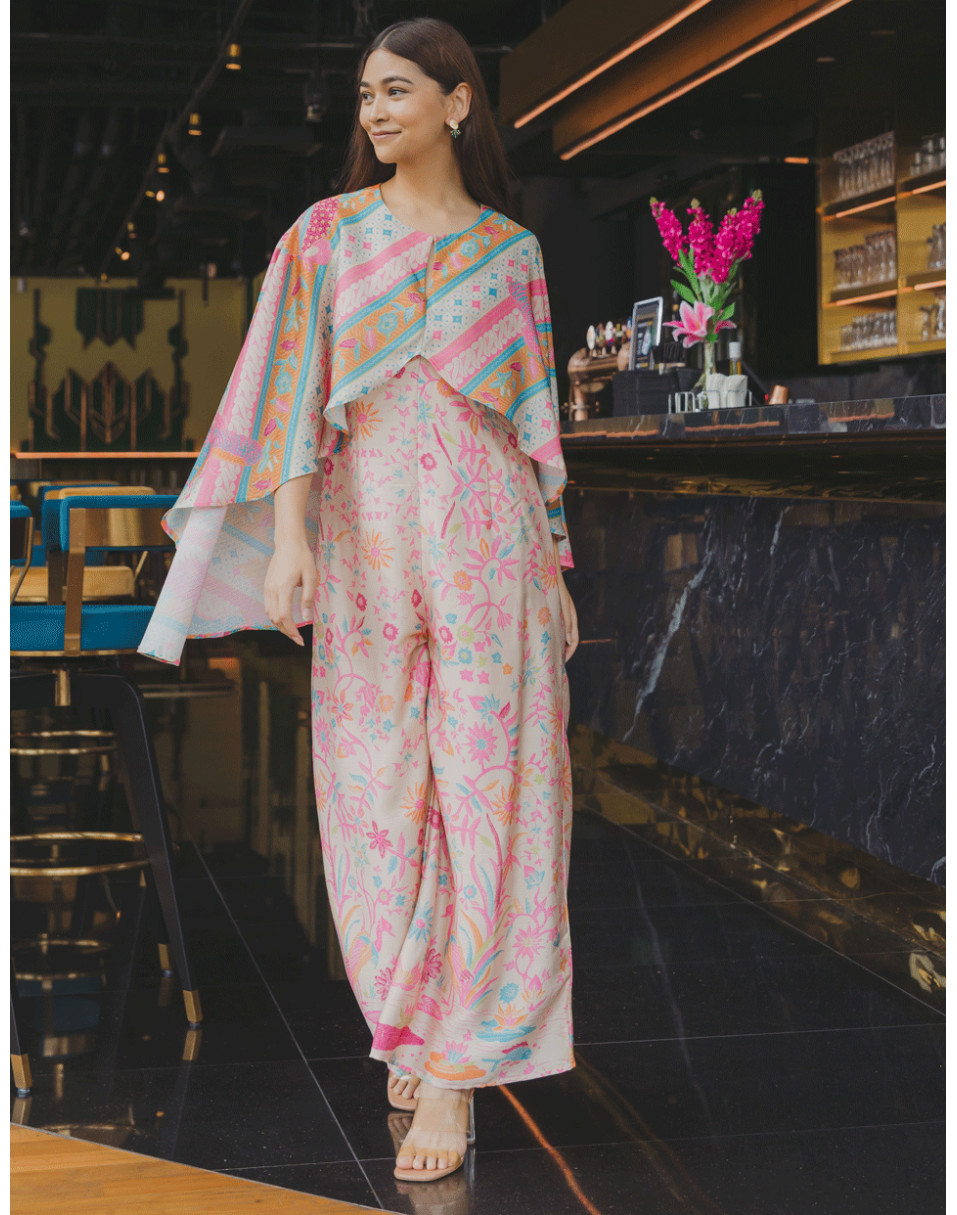 Tiffanee Cape Jumpsuit