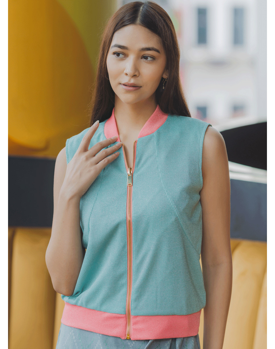 Alex Glitter Reversible Vest